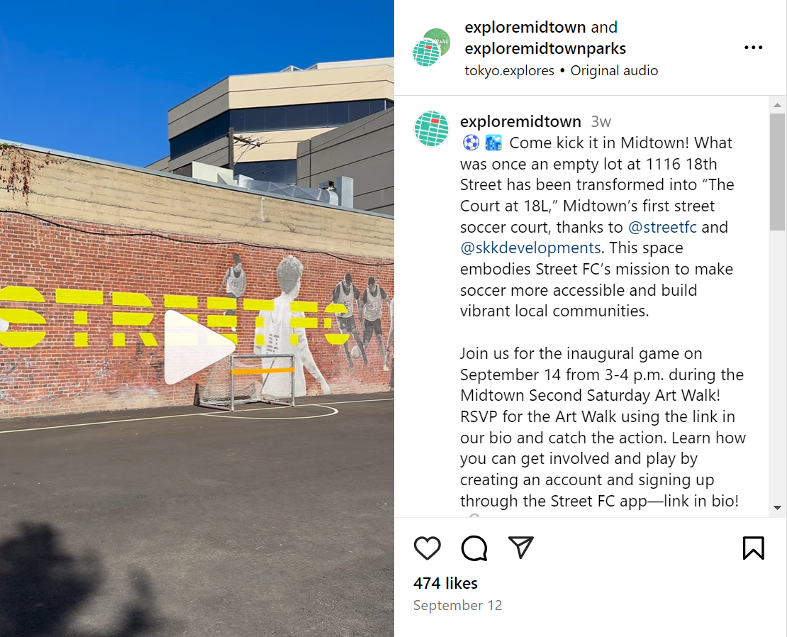 Street FC Soccer Court Installment Case Study - Midtown Association